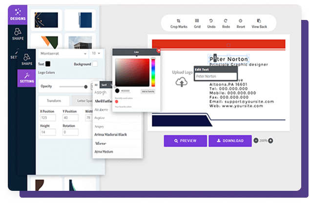Free Business Card Maker - Visiting Card Templates
